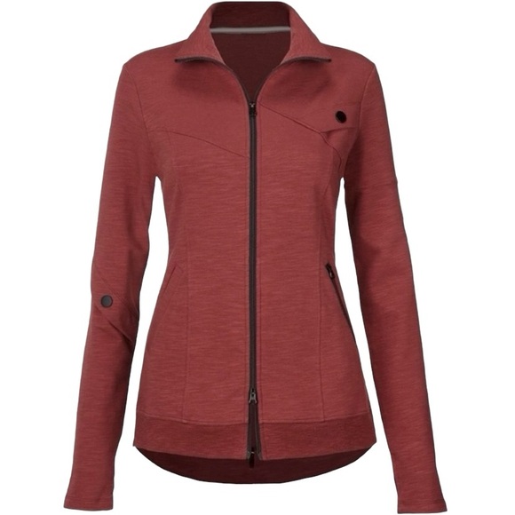 CAbi | Jackets & Coats | Cabi French Knit Training Track Jacket Wine ...